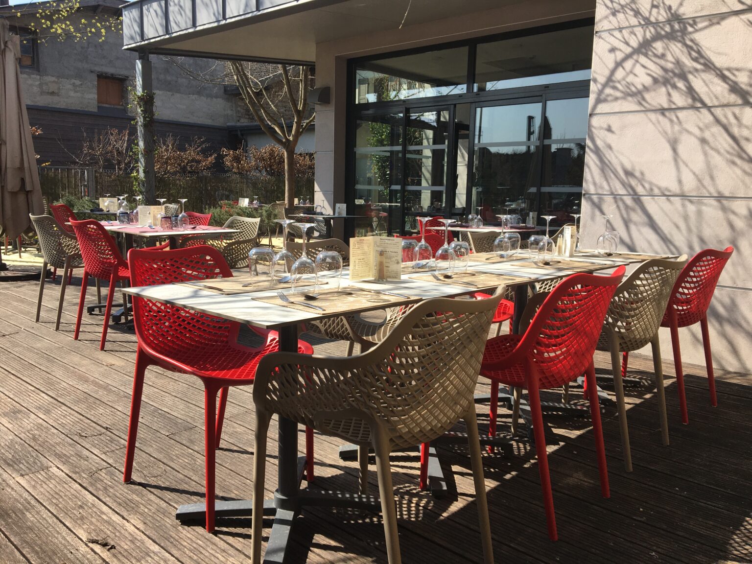 La terrasse du restaurant - Auberge Lentaise